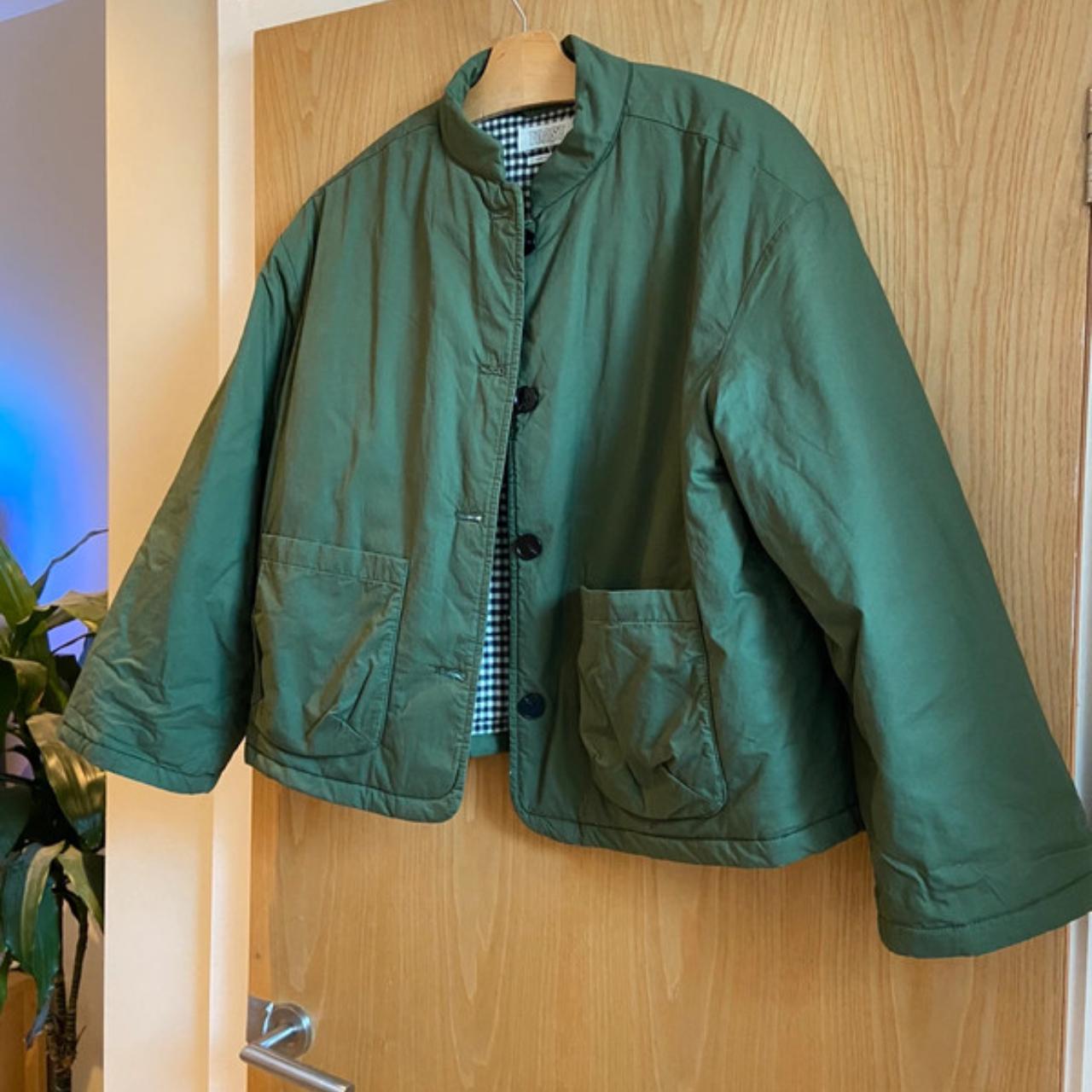 Toast cotton twill quilted jacket, Black Forest, XS... - Depop