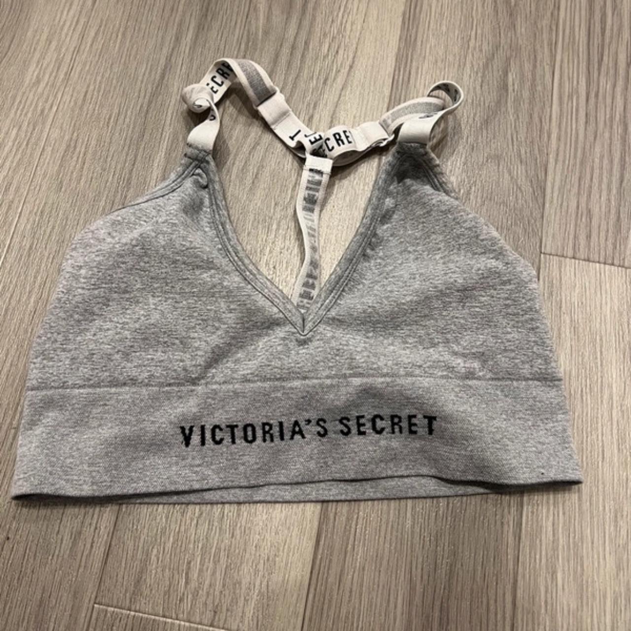 Victoria’s Secret Grey Sports Bra Size small - Depop