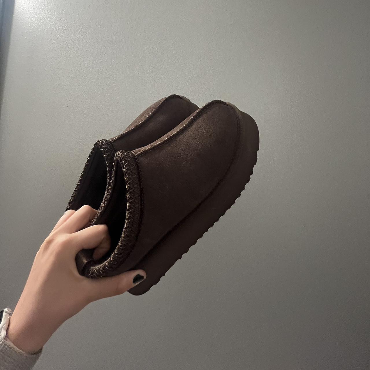 BROWN UGGS TASMAN PLATFORMS women size 7 worn a few... - Depop