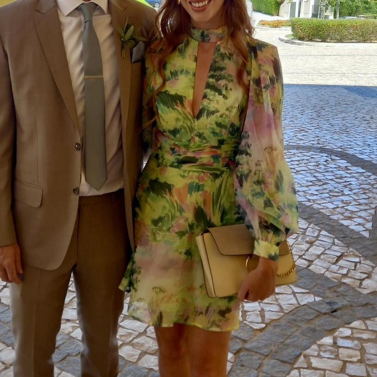 Bought for €120, worn once. Oasis dress size 8. Good... - Depop