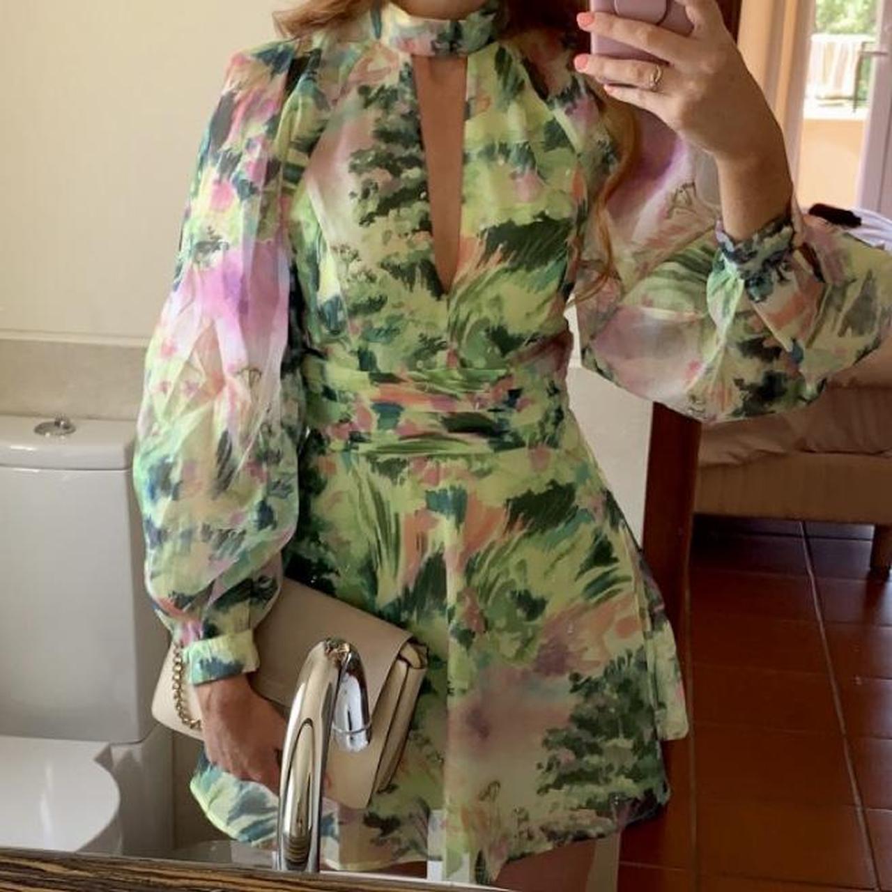 Bought for €120, worn once. Oasis dress size 8. Good... - Depop