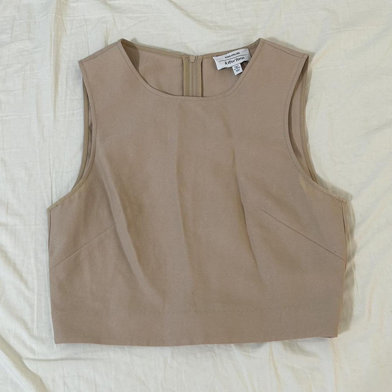& Other Stories Women's Tan Vest | Depop