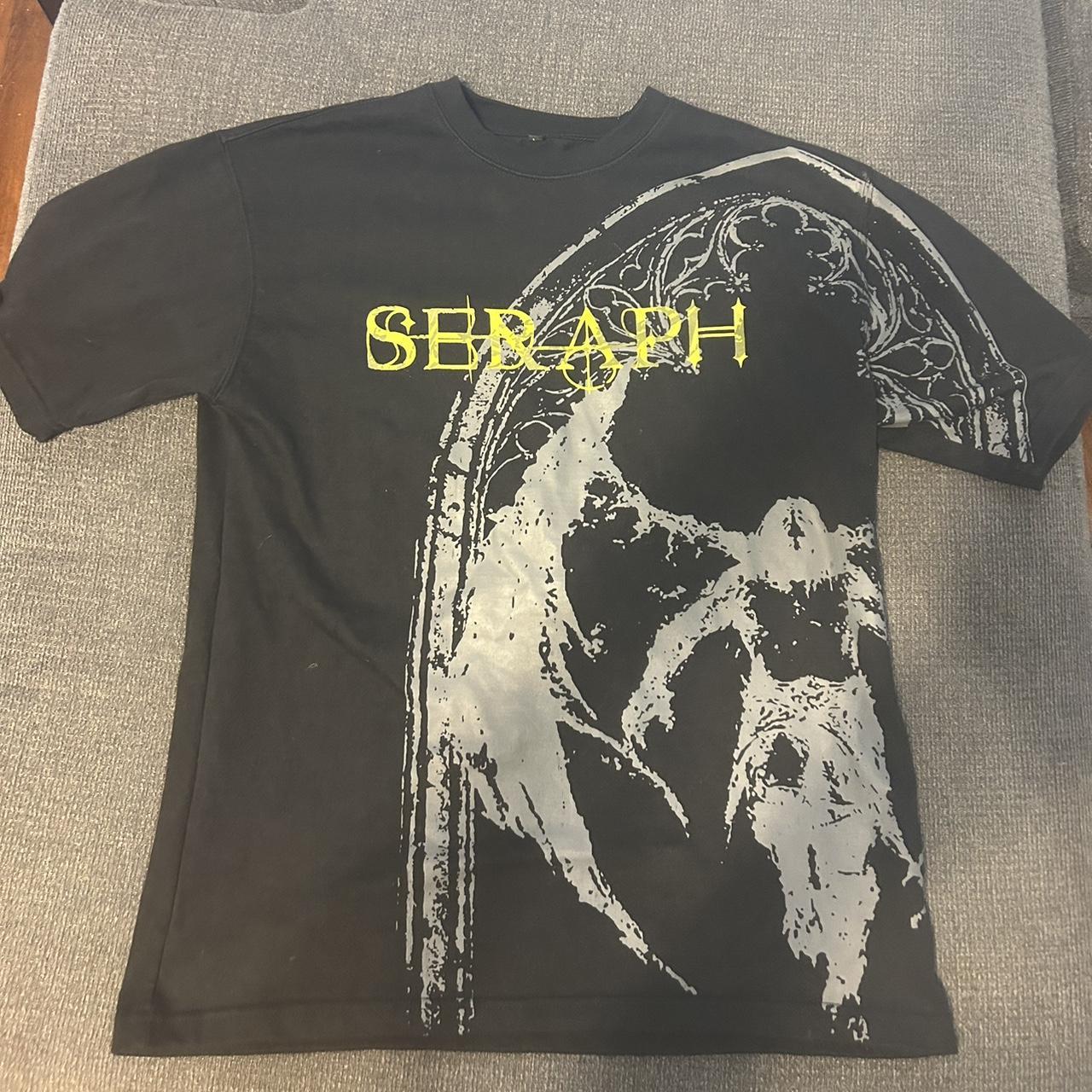 Large Black Seraph Brand T Shirt Material is... - Depop
