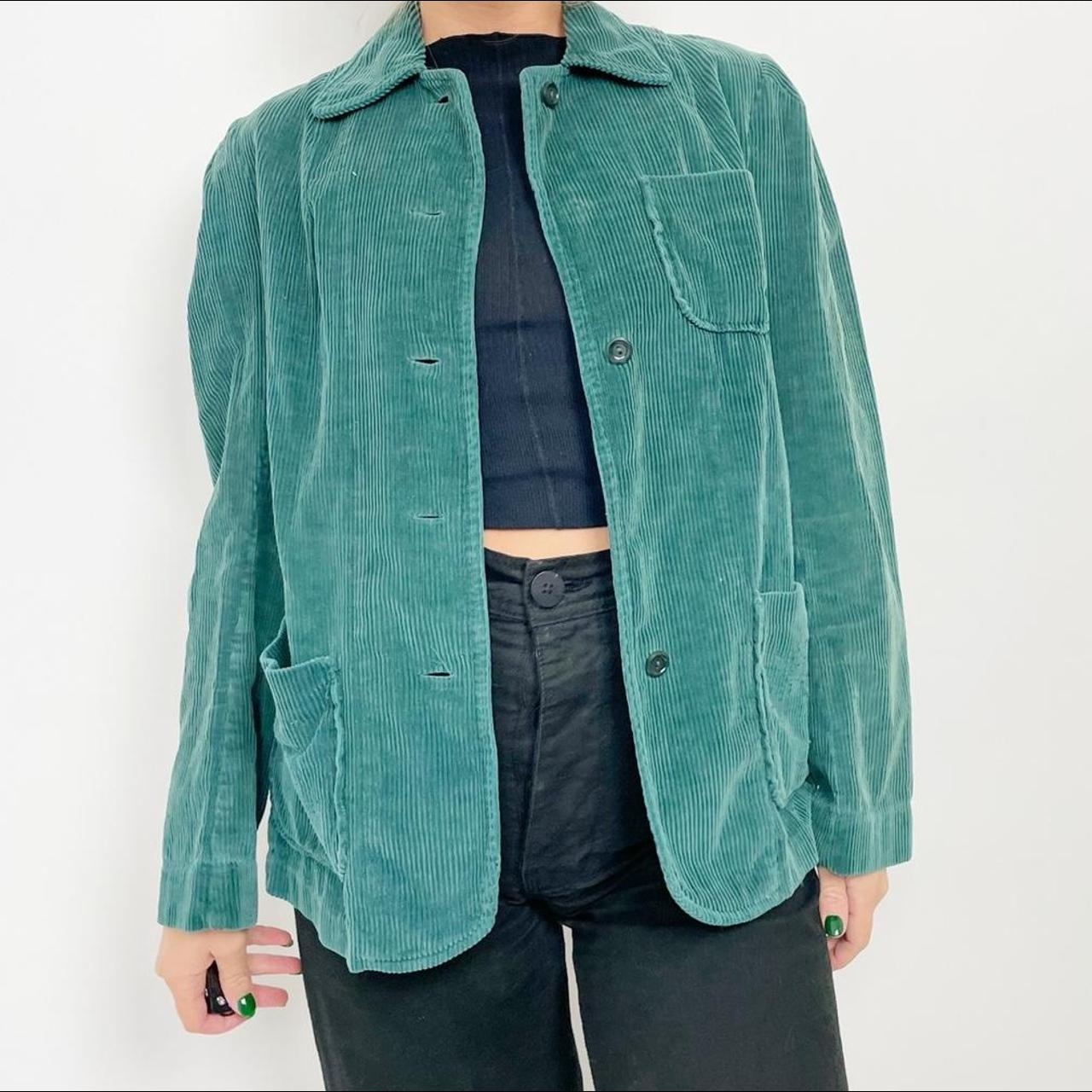 Vintage corduroy jacket Chore style jacket Fits xs... - Depop