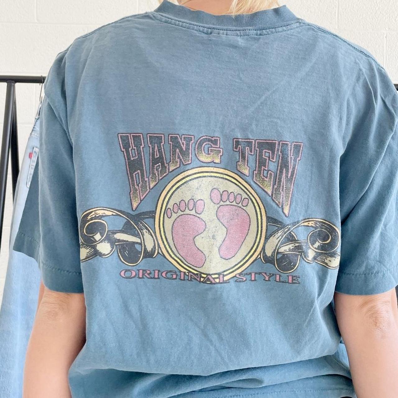 Vintage hang ten t shirt USA made Single stitch So... - Depop