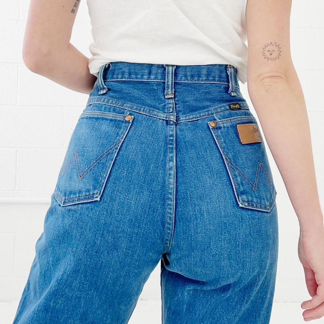 Vintage 70s wranglers USA made Talon zipper Medium... - Depop