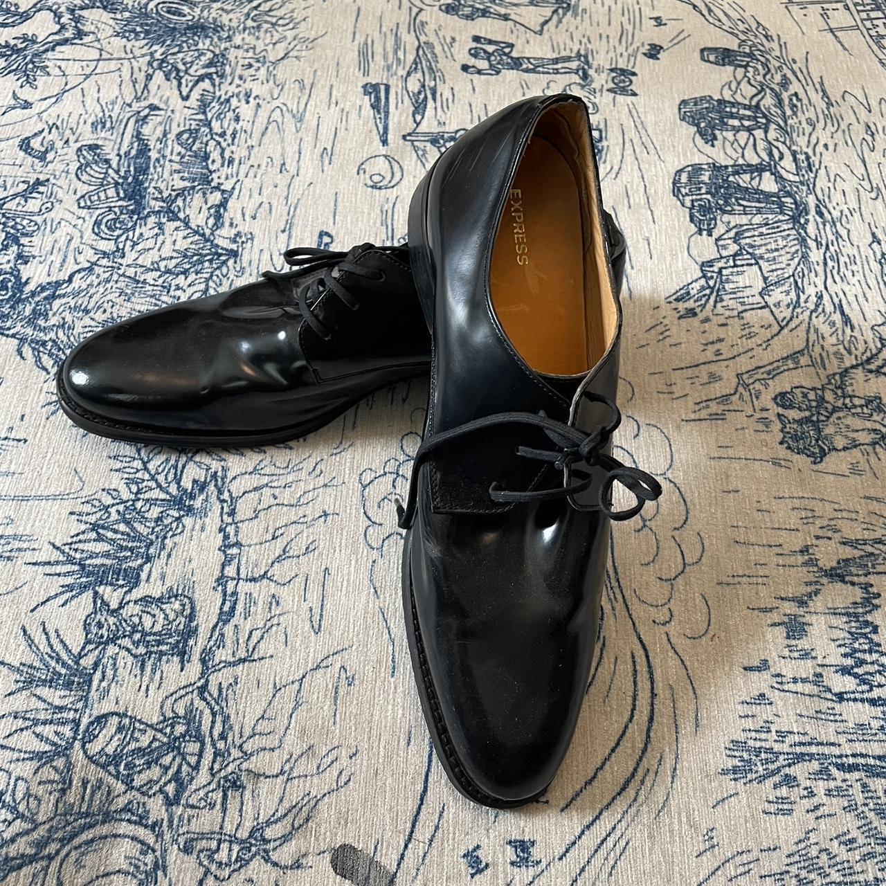 Black dress shoe by Express. Size 11.5 - Depop