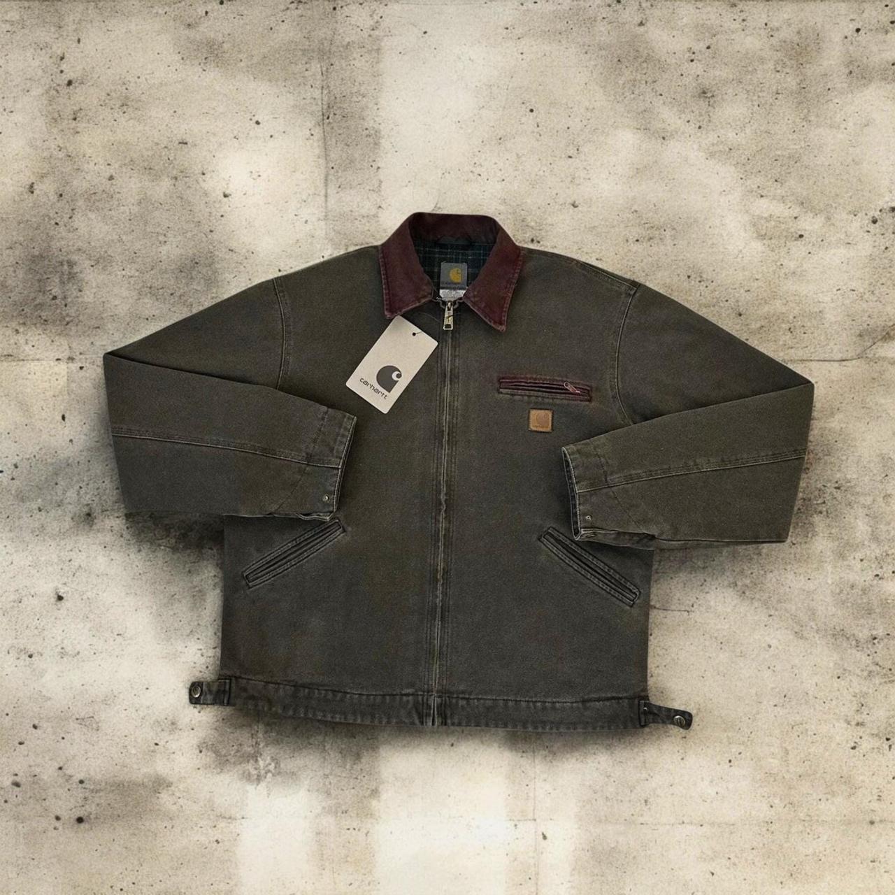 Reworked Carharttt J97 MOS Moss Green Detroit Work... - Depop