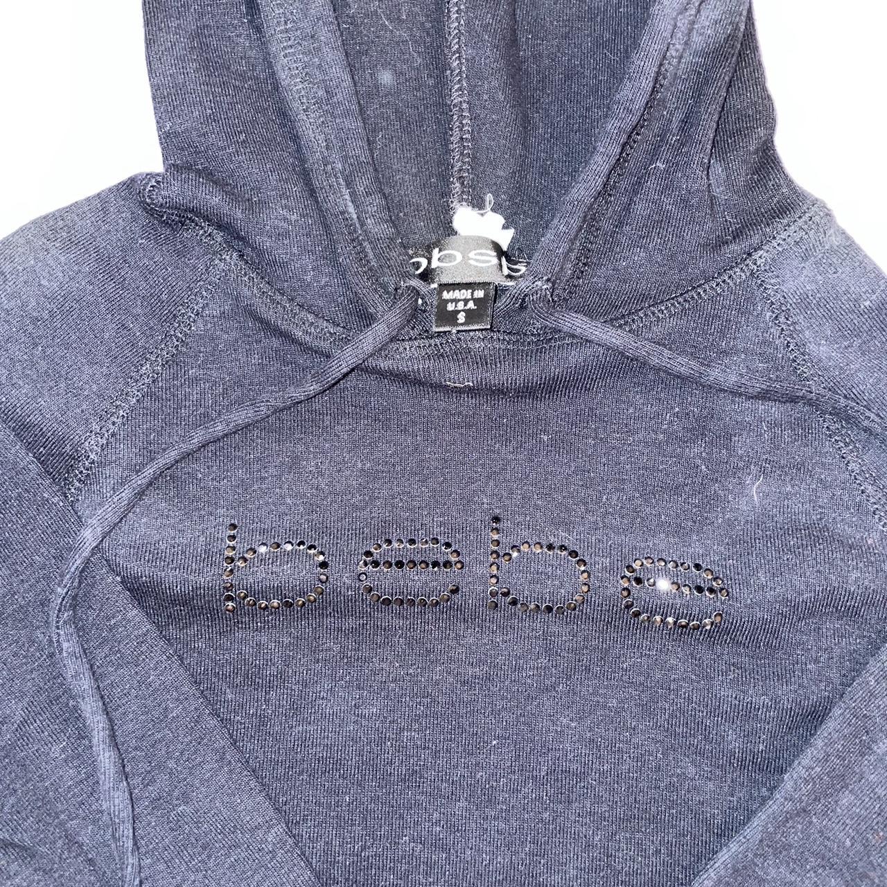 bebe black hoodie - Depop