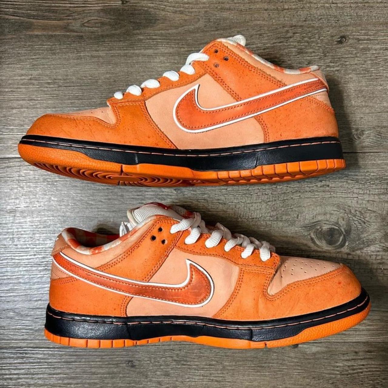 Orange lobster dunks men’s size 9 - Depop