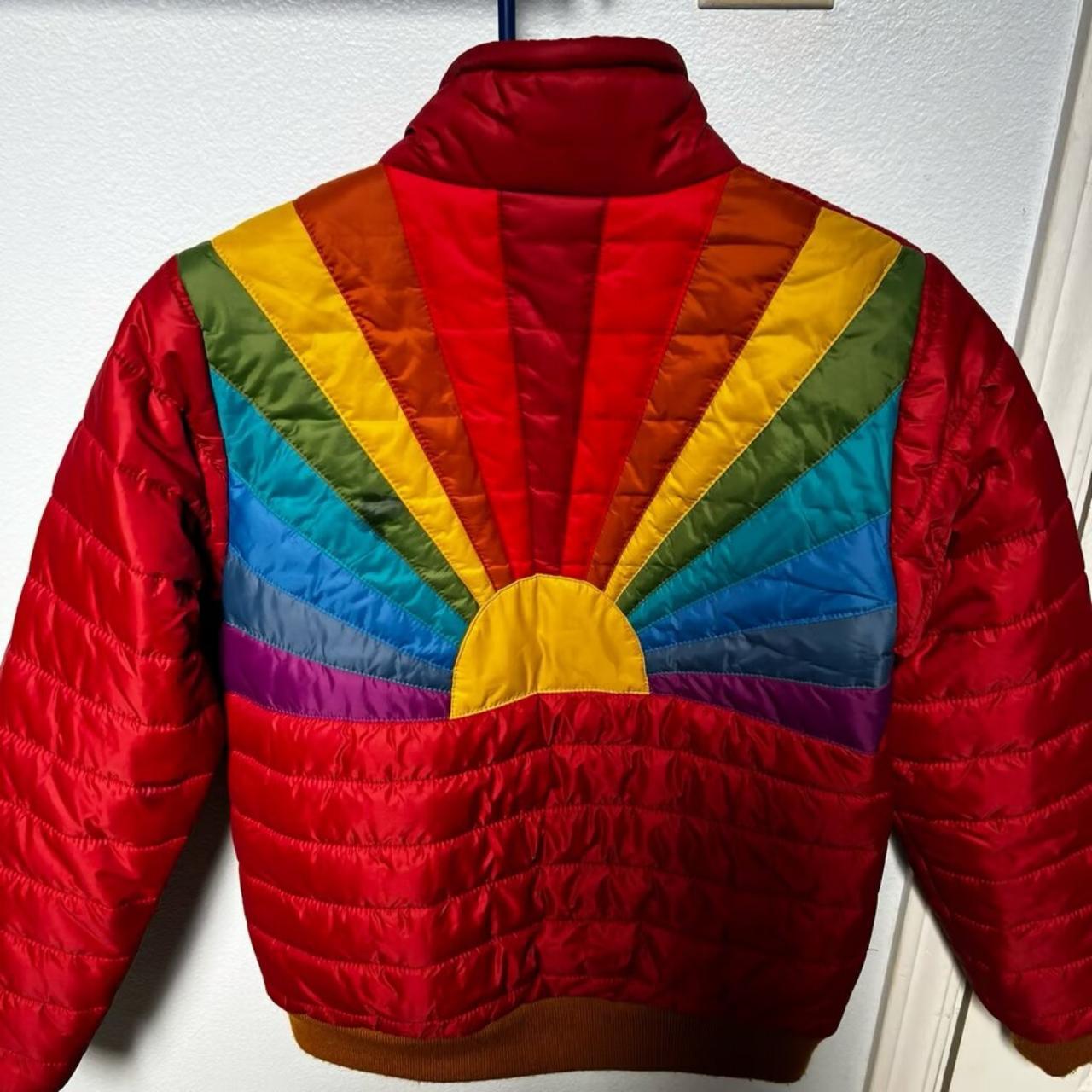 Aviator nation sunburst puffer jacket women’s small... - Depop