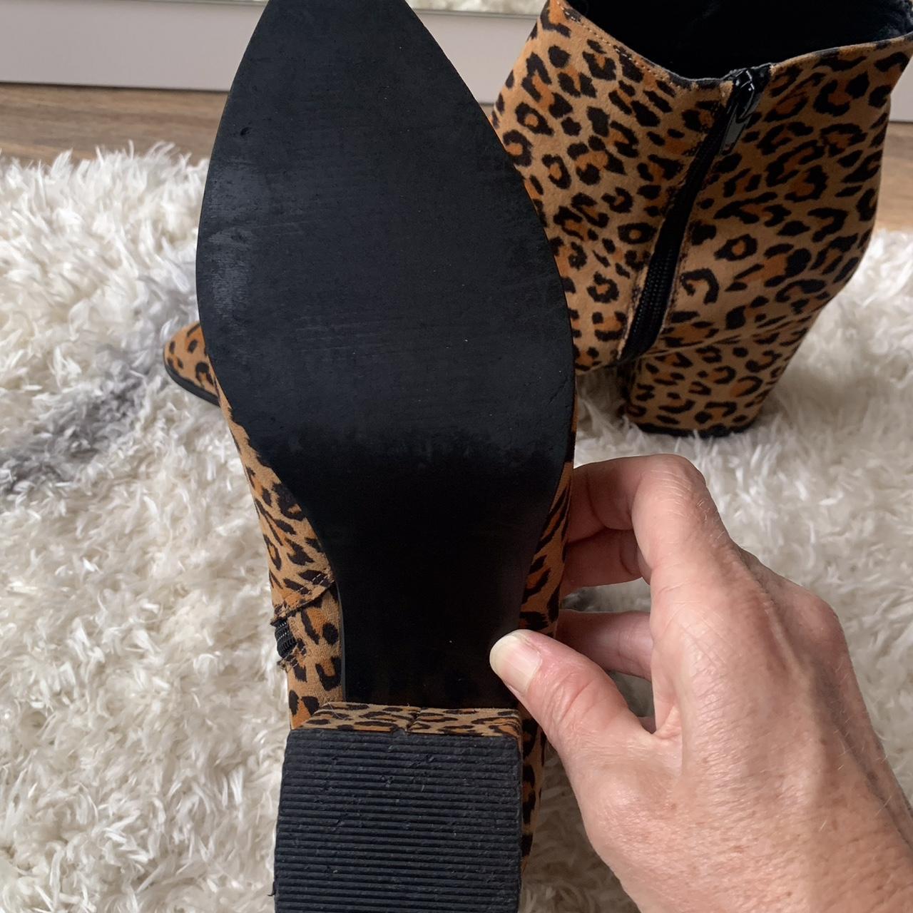 Obsessed leopard ankle boot size 8 - Depop