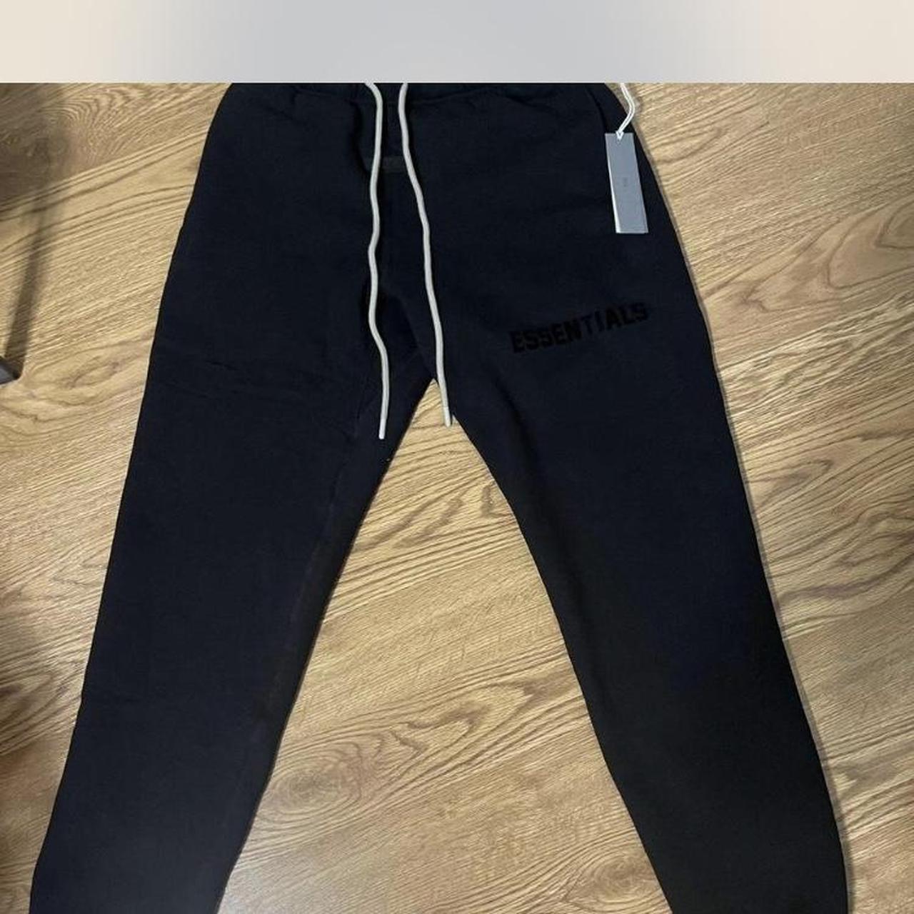 Black essentials pants Size S Good condition- no... - Depop