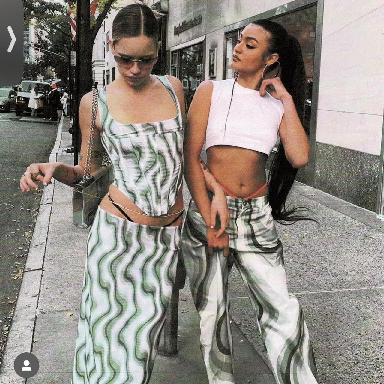 MIAOU SWIRLY PRINT FARGO PANTS EXCELLENT CONDITION... - Depop