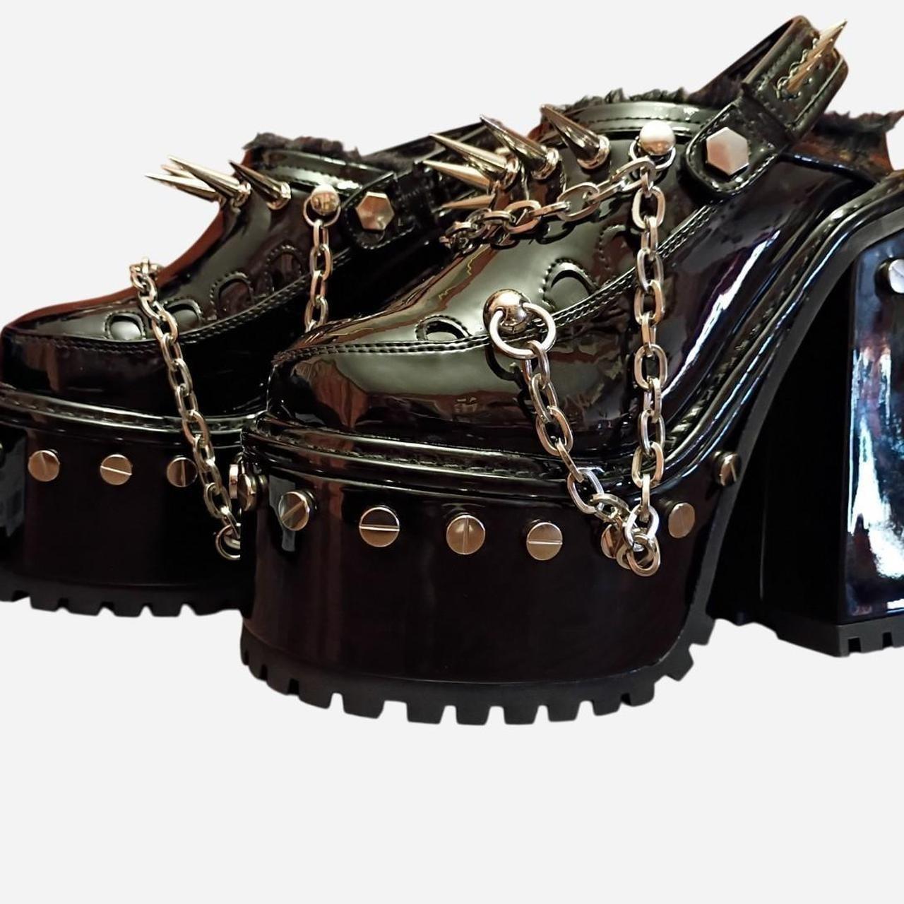 DOLLS KILL WIDOW Righteous Rebel Platform Mules... | Depop