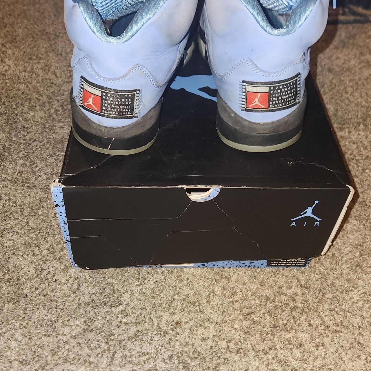 Jordan 5 unc blue Size 9 Pretty beat Og box Next... - Depop