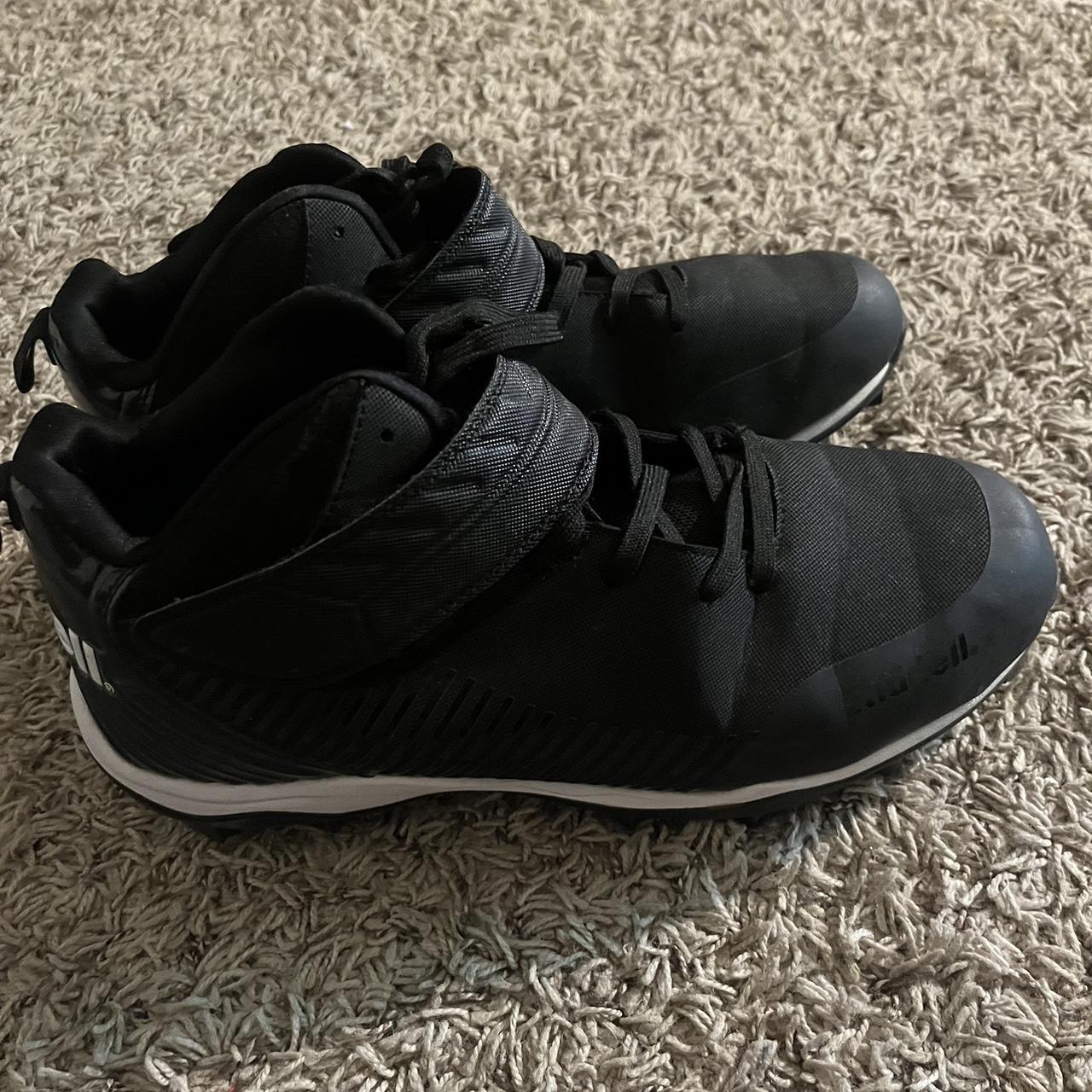 Men's Riddell soccer cleats, bought at Big 5, black,... - Depop