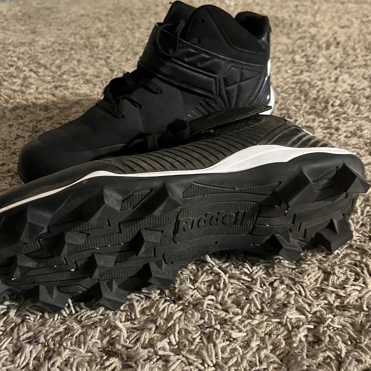 Men's Riddell soccer cleats, bought at Big 5, black,... - Depop