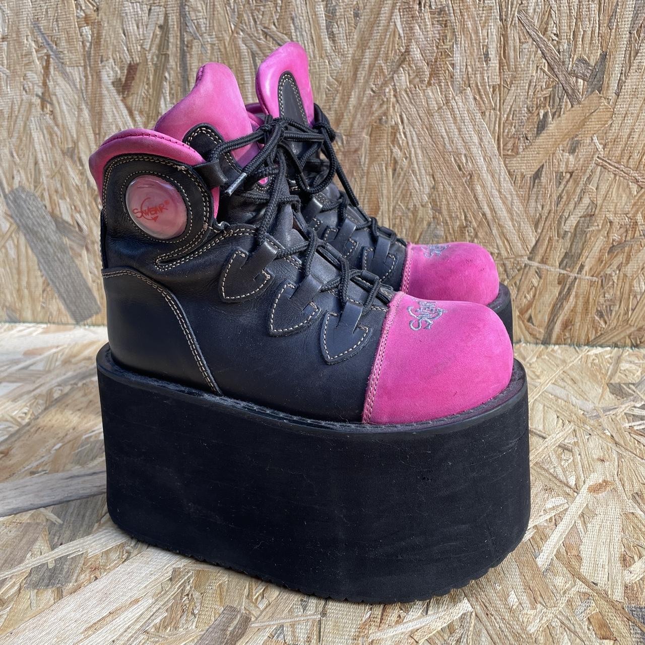 True-vintage 1990s Swear Alternative mega platform... - Depop