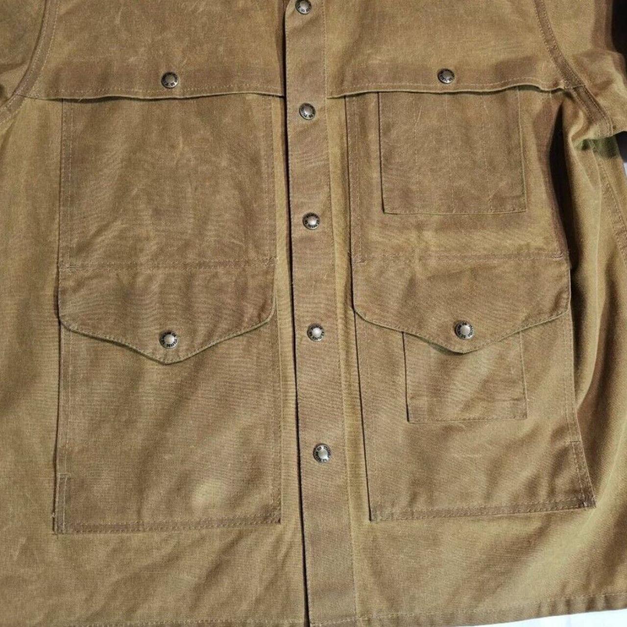 Vintage FILSON Tin Cloth Unlined Cruiser Snap Jacket... - Depop