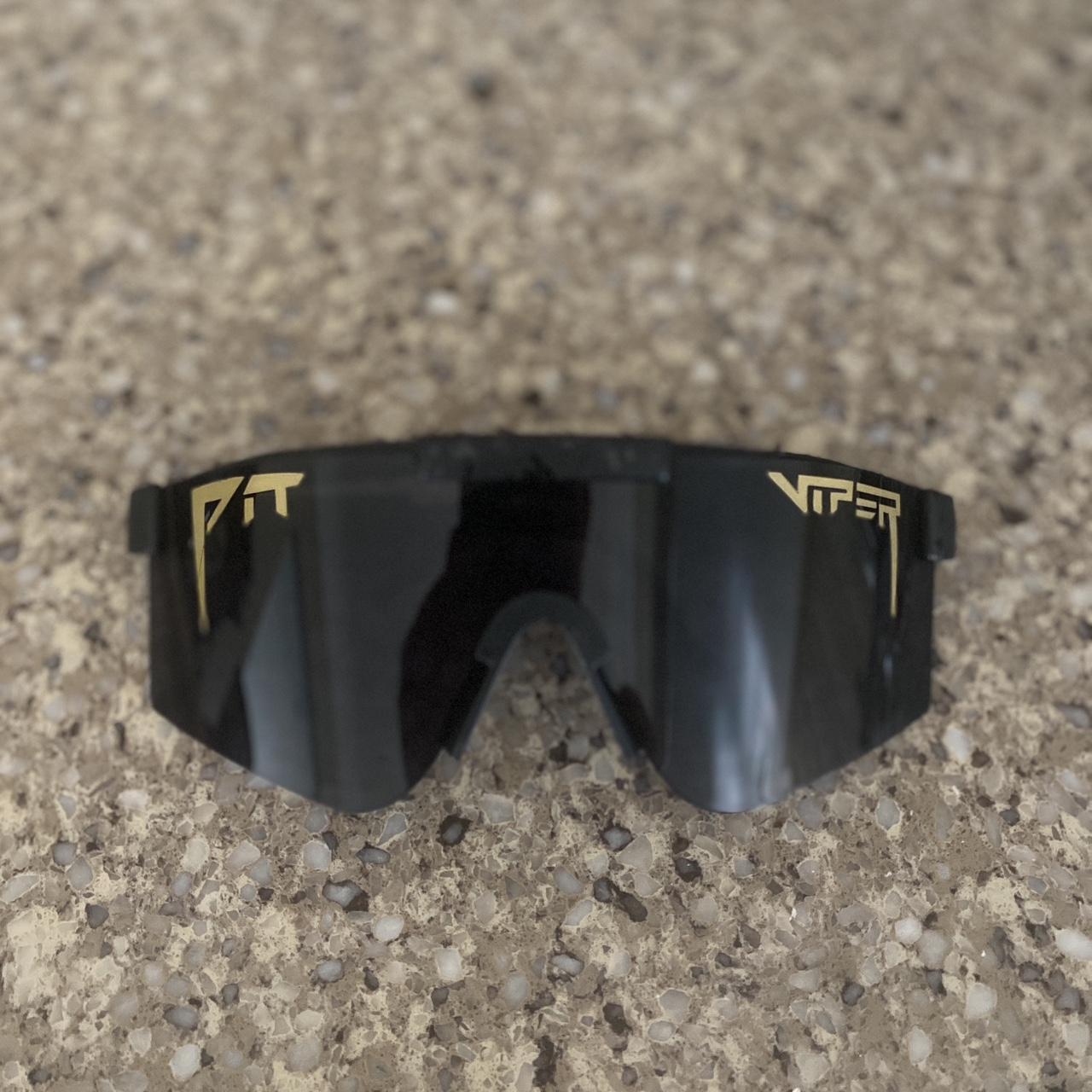 Black and gold pit vipers - Depop