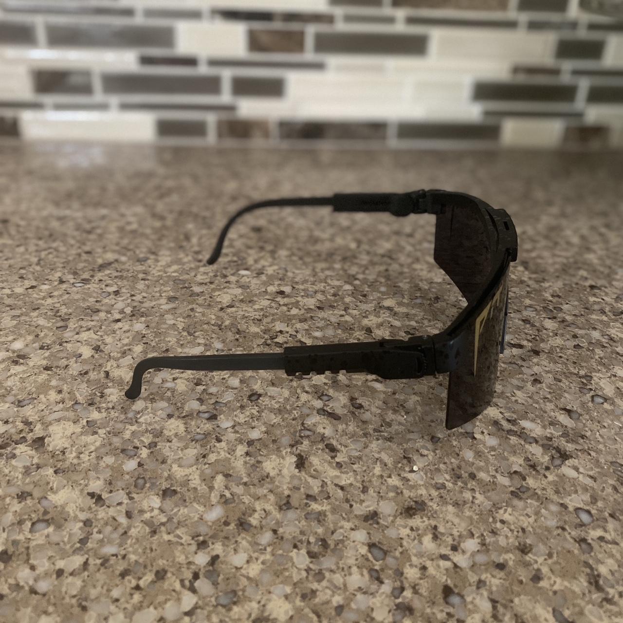 Black and gold pit vipers - Depop