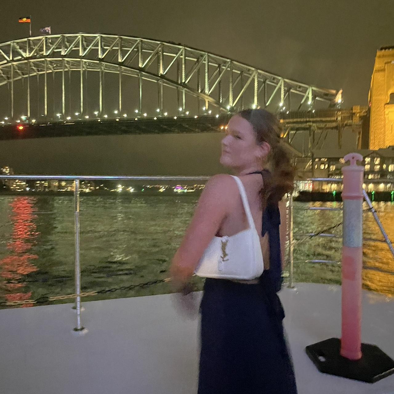 that’s so fetch navy maxi dress size 10 but is tie... | Depop