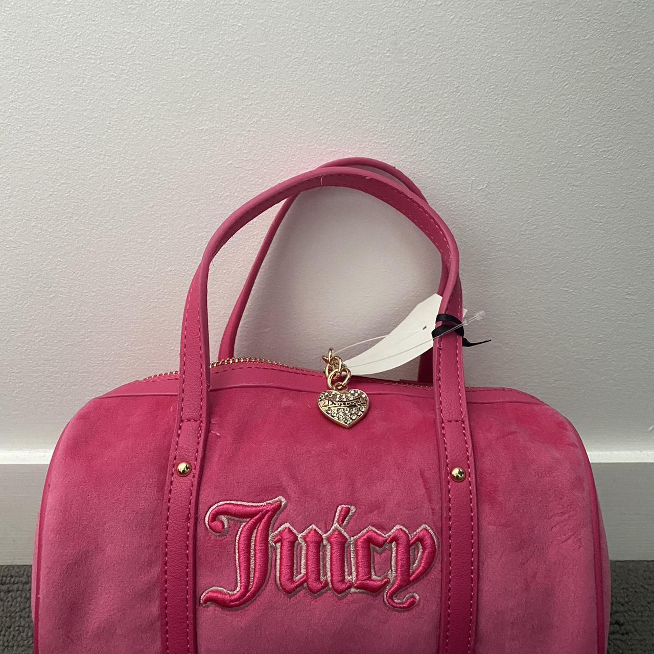Juicy Couture pink and gold duffel bag new with tags - Depop