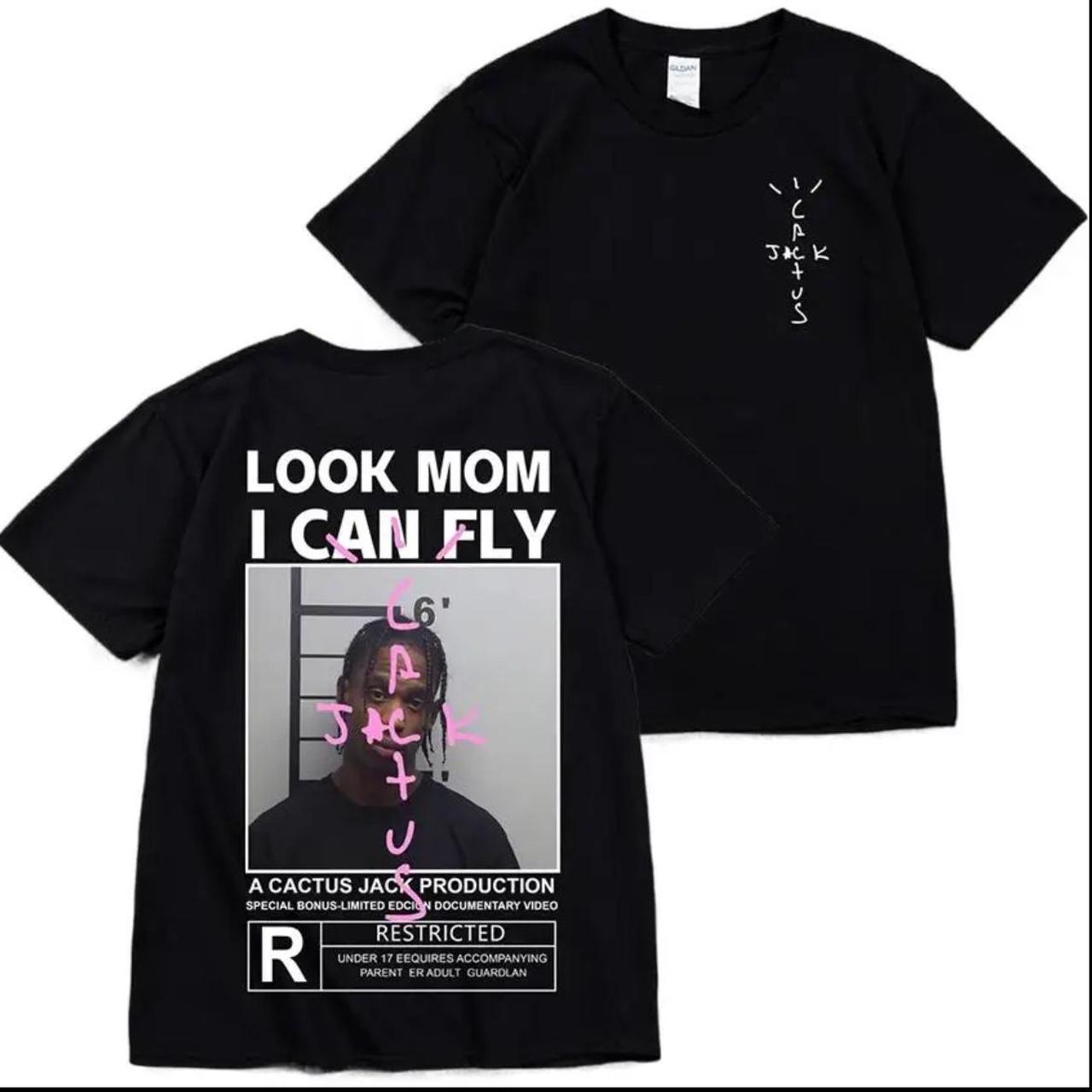 Travis Scott “ Look Mom I Can Fly” Tee Shirt Depop