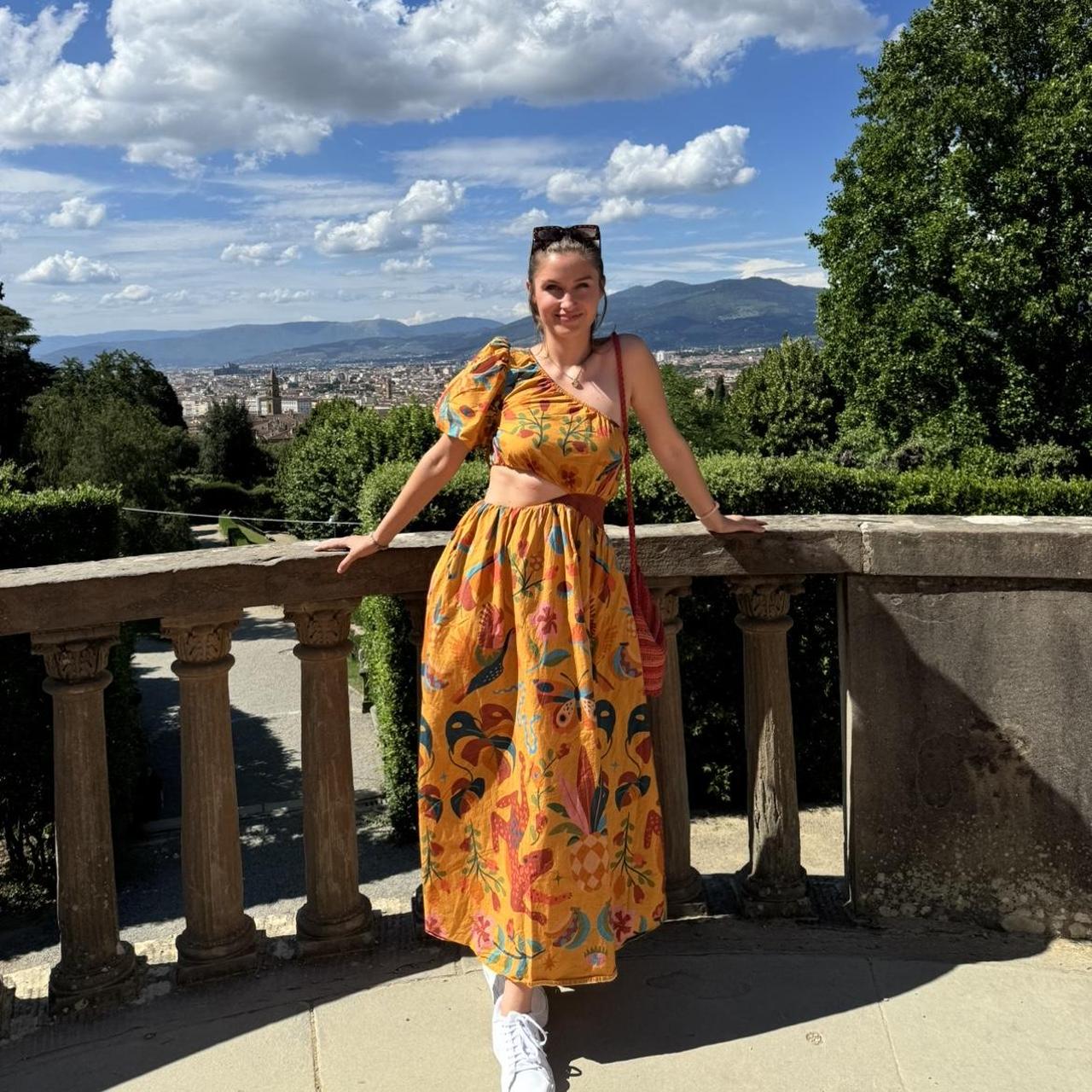 Farm rio boho cotton cut out maxi dress One... - Depop