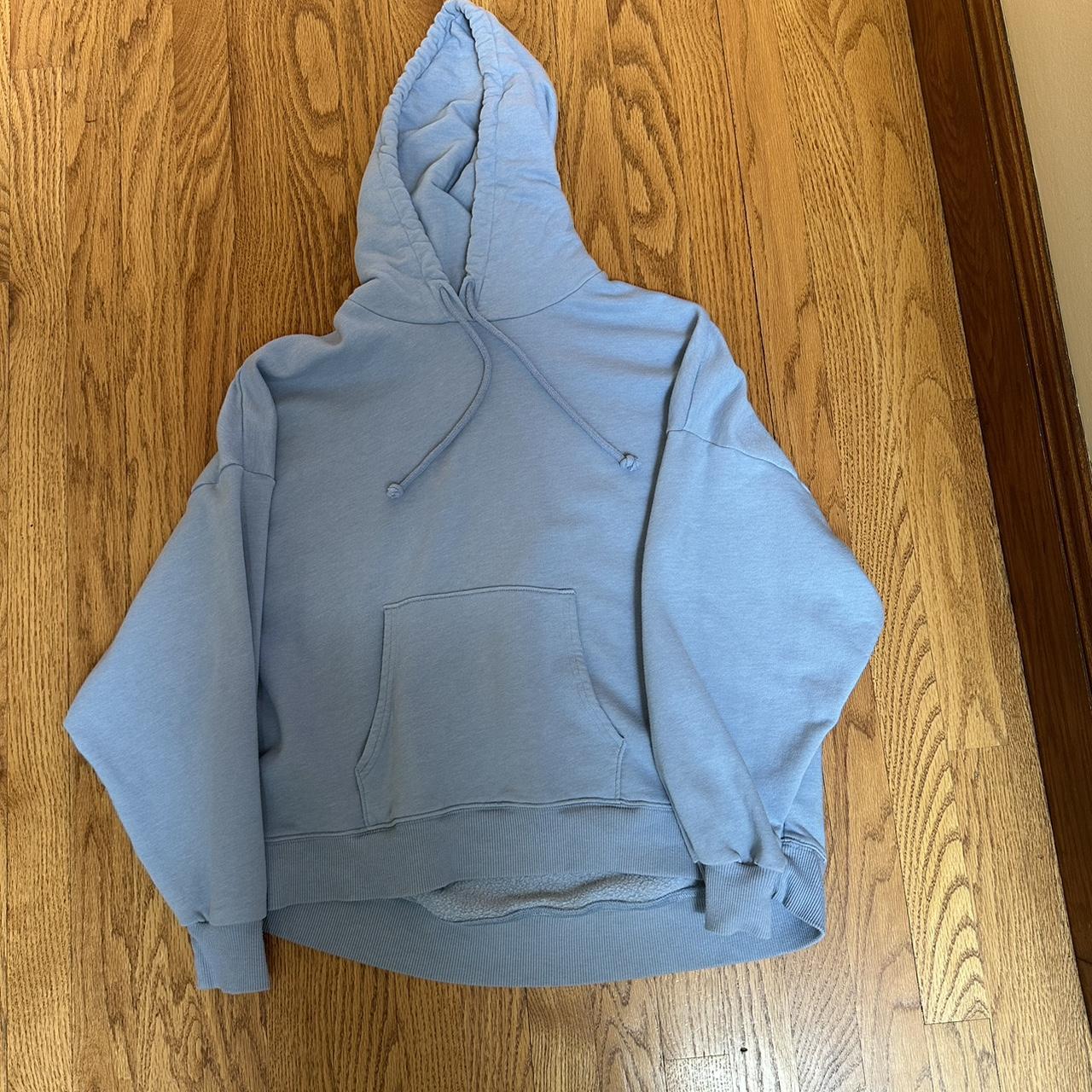 Small light blue american eagle hoodie - Depop