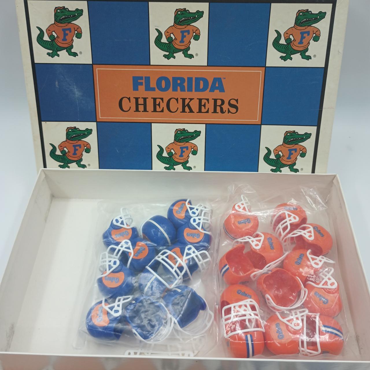 Vintage Florida Gators Checkers Board Game new in... - Depop