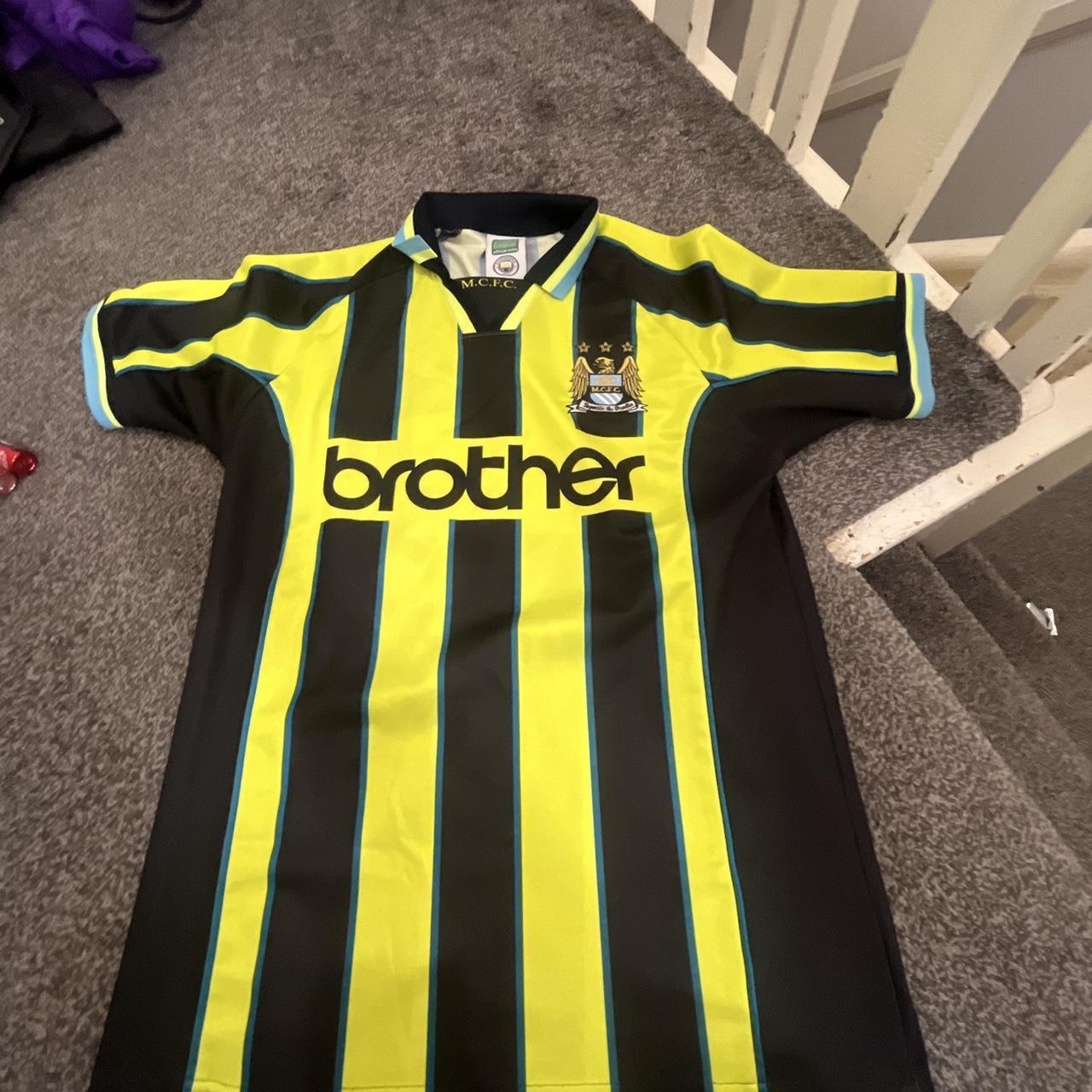 Manchester City brothers top brand new worn two time - Depop