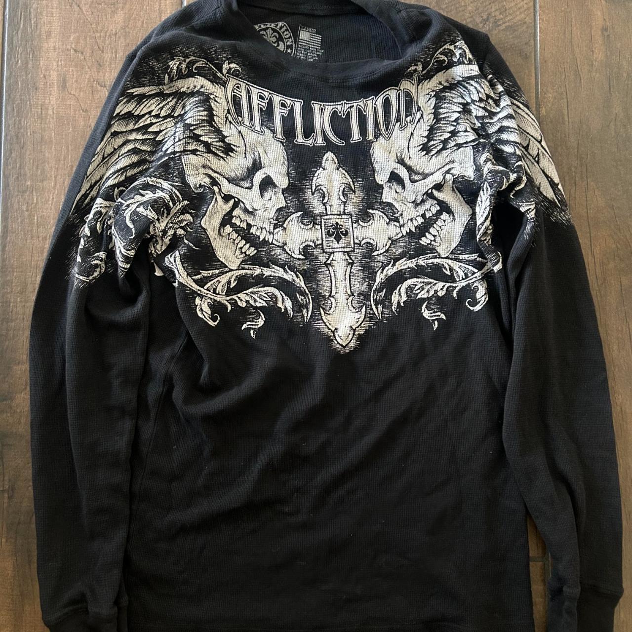 affliction thermal size large #skater #affliction... - Depop