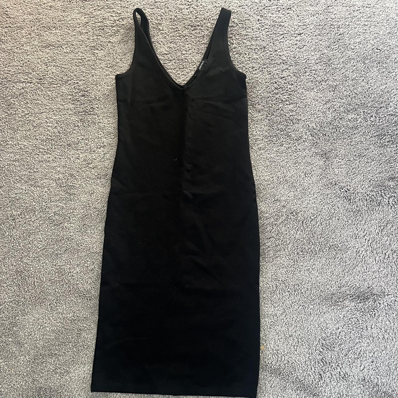 Black skin tight dress - Depop