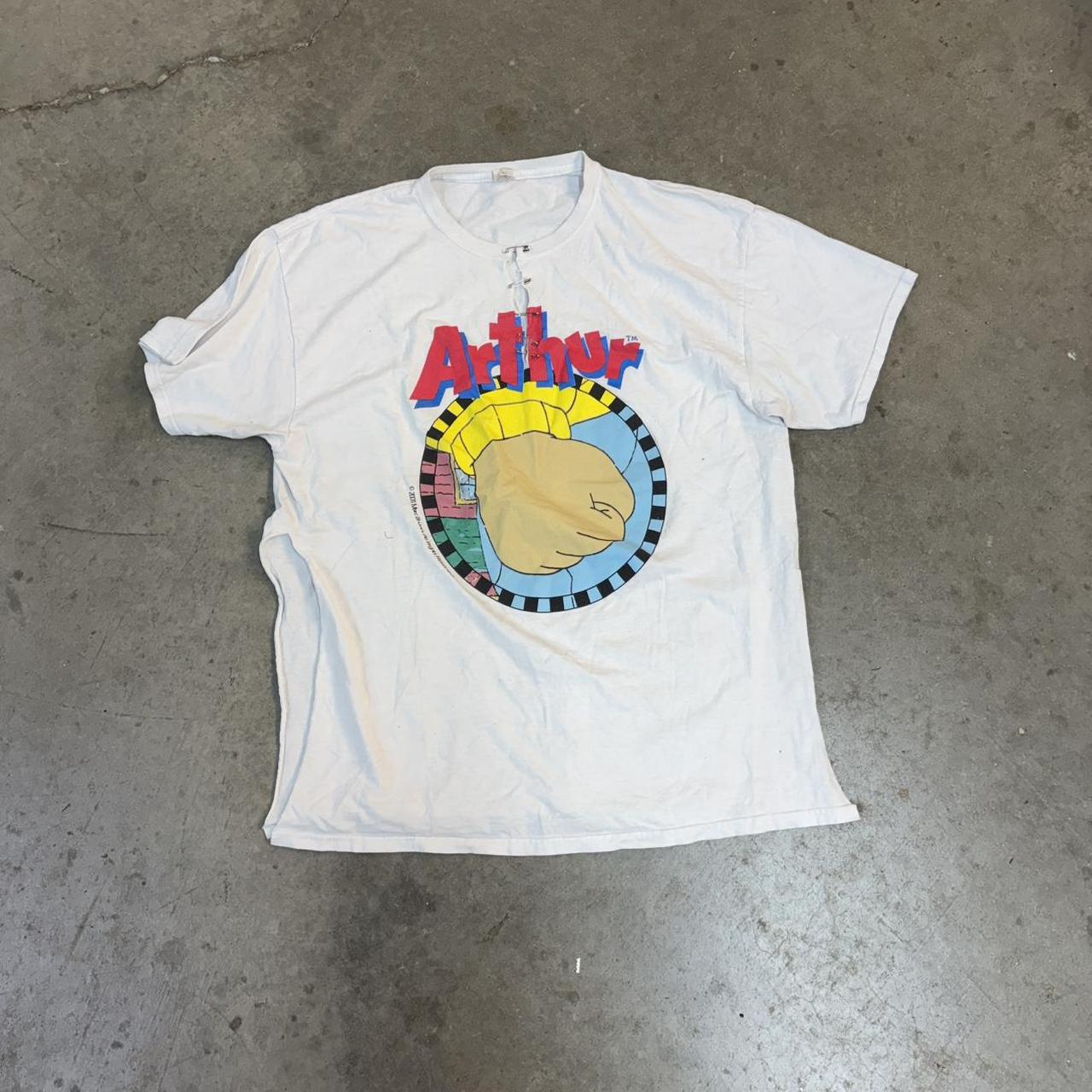 Vintage-Style Arthur Clenched Fist Meme... | Depop