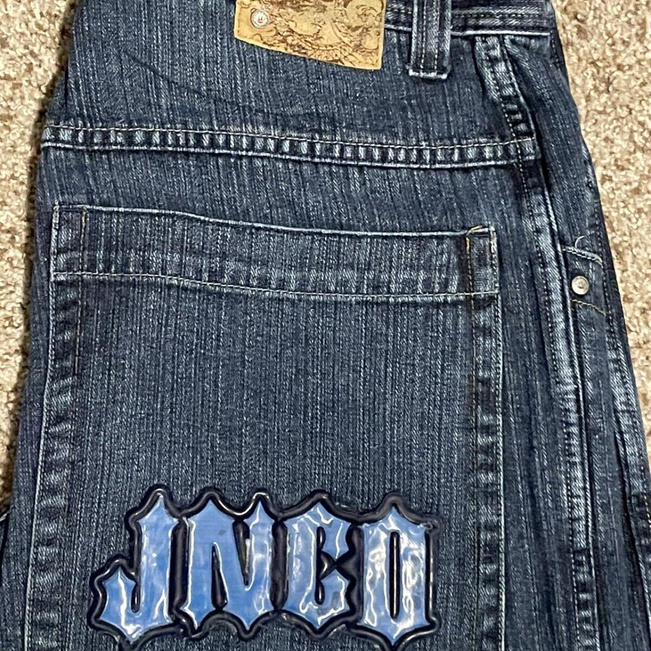 Vintage Original JNCO jeans 90’s With Blue JNCO Design - Depop