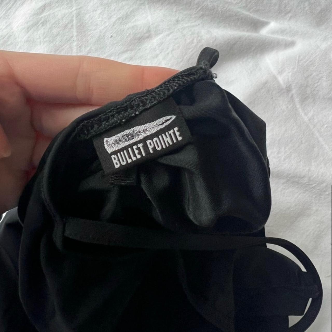 bullet point black ballet dance leotard size medium - Depop