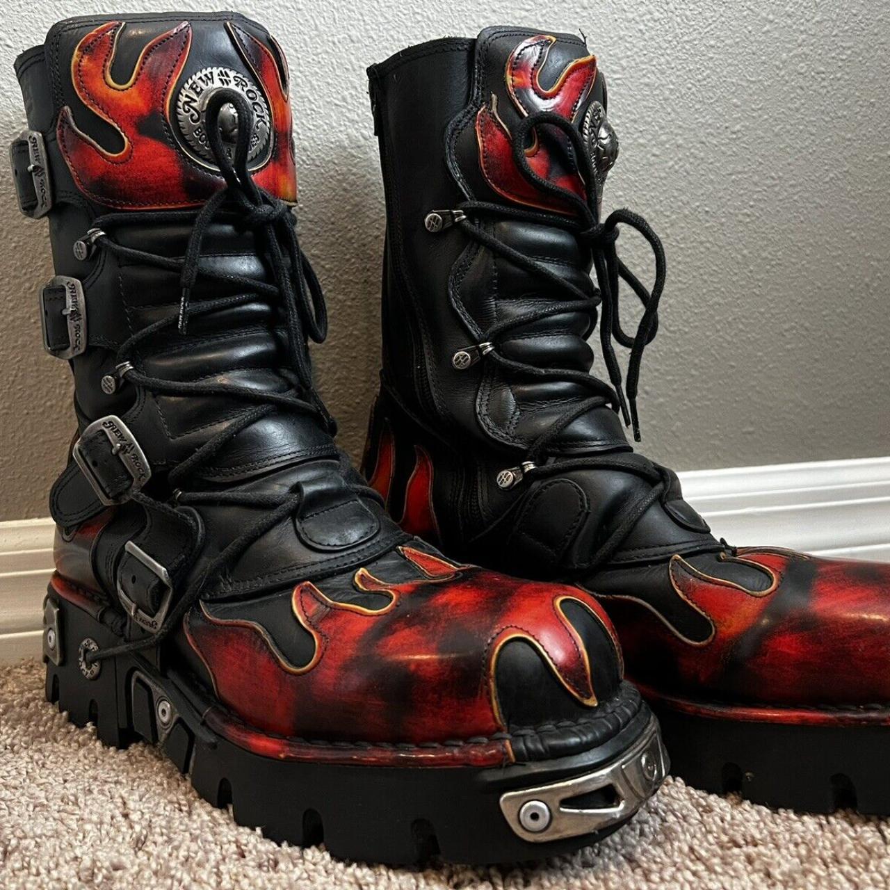 New Rock Boots size 10 - Depop