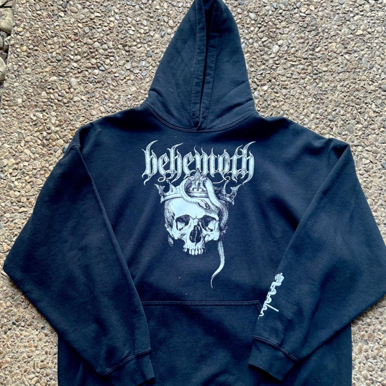 Gothic punk vintage 2000s 90s behemoth band hoodie.... - Depop