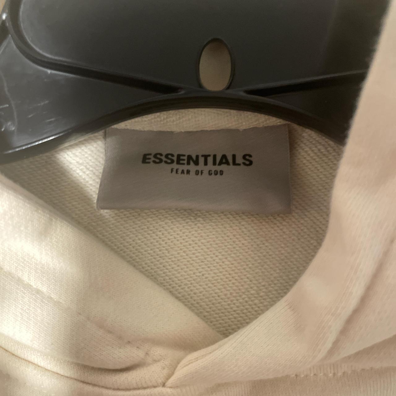 Creme essentials hoodie - Depop