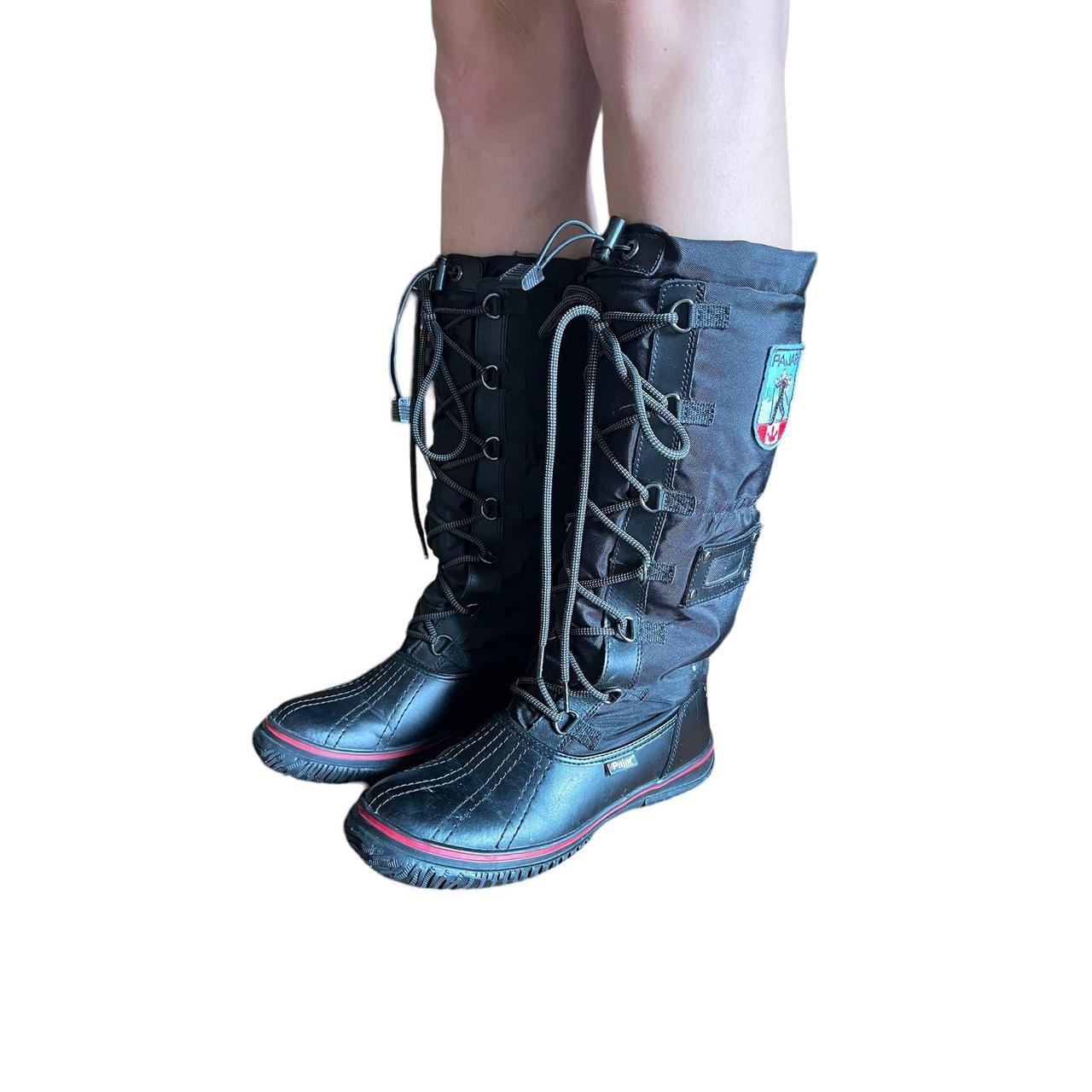 Lightly worn black Pajar Canada Grip Tall Lace... - Depop