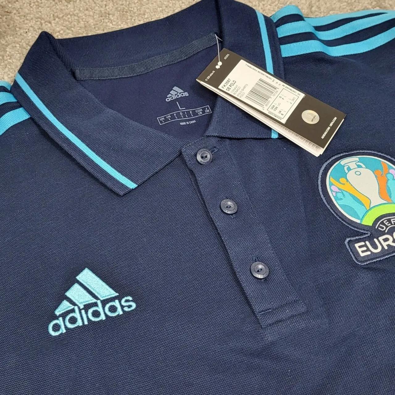 Adidas 3S Polo Shirt Mens M or L Euro 2020 England... - Depop