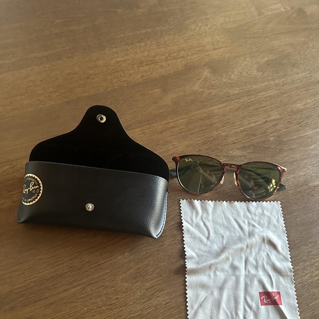 Ray Ban Erica Women’s green frame worn once - Depop