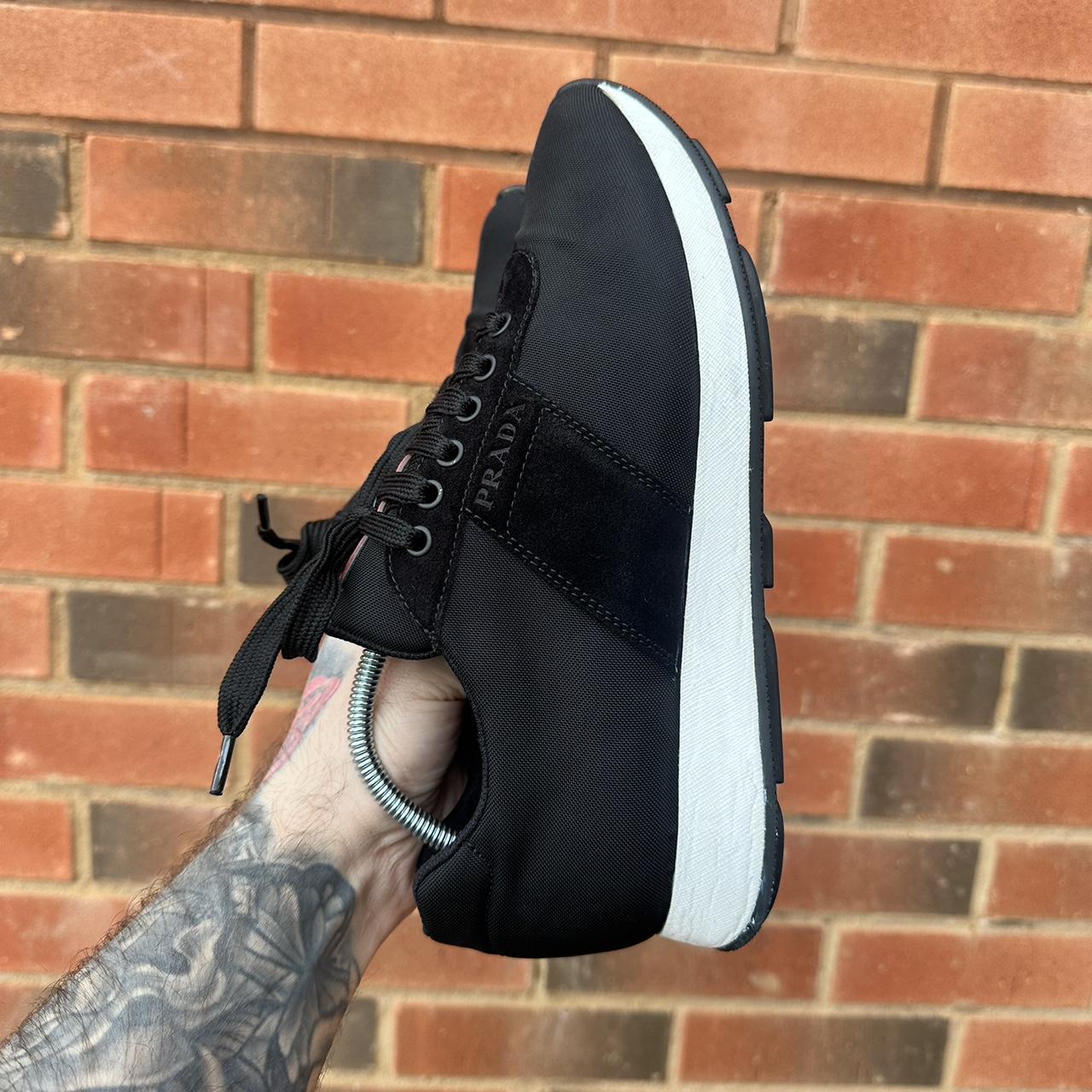 Prada shoe size 6/7, worn twice with original box no... - Depop