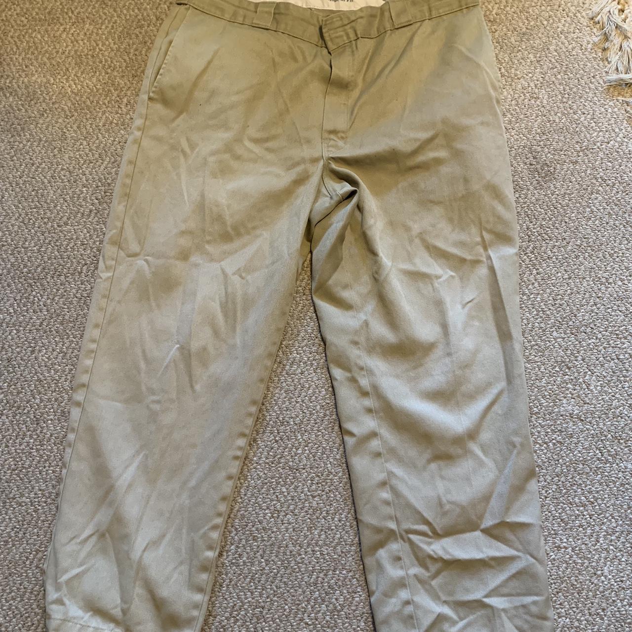Tan dickies 874 work pants SIZE: 38 waist 32 length - Depop
