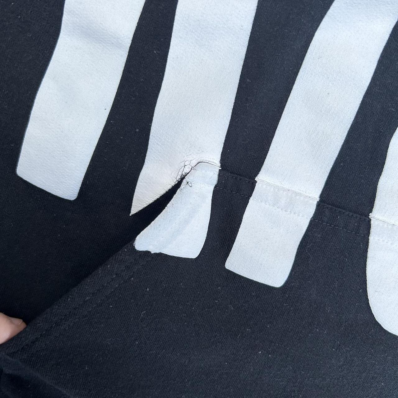 Black Boxy cropped “Riot” opium style hoodie with... - Depop