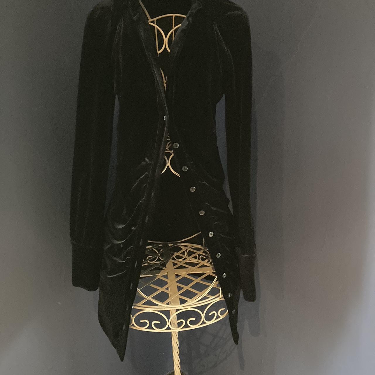 Urban Outfitters stretch velvet shirt/dress - Depop