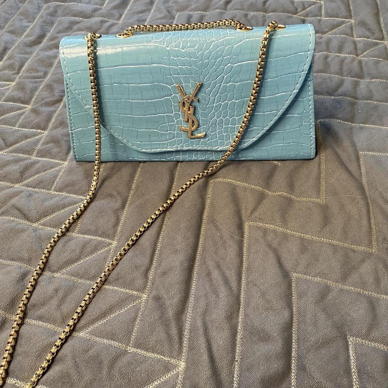 Stunning baby blue shoulder bag that can be worn... - Depop