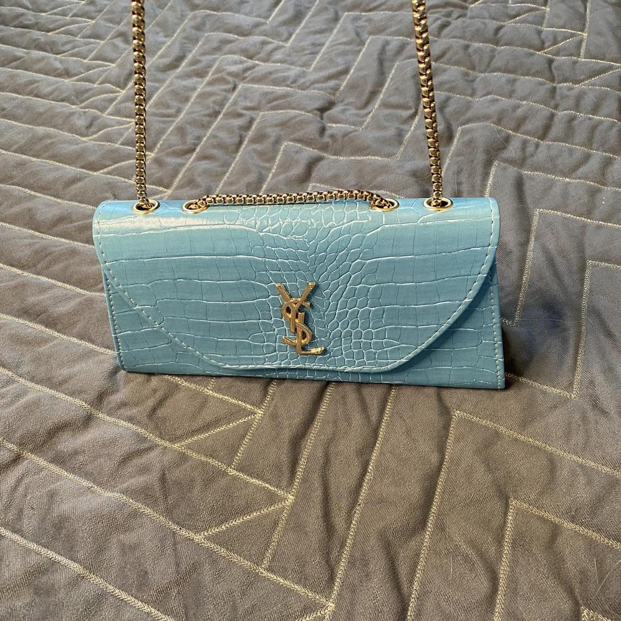 Stunning baby blue shoulder bag that can be worn... - Depop